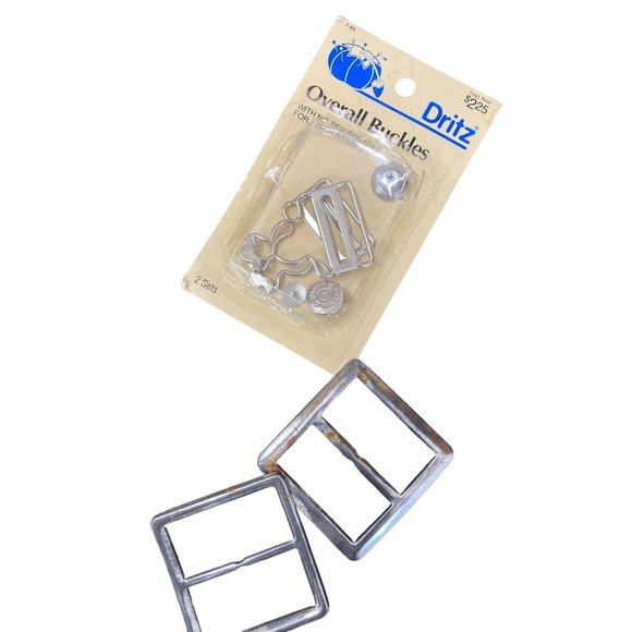 Dritz | Office | Dritz Overall Buckles 2 Square Belt Holders Sewing ...